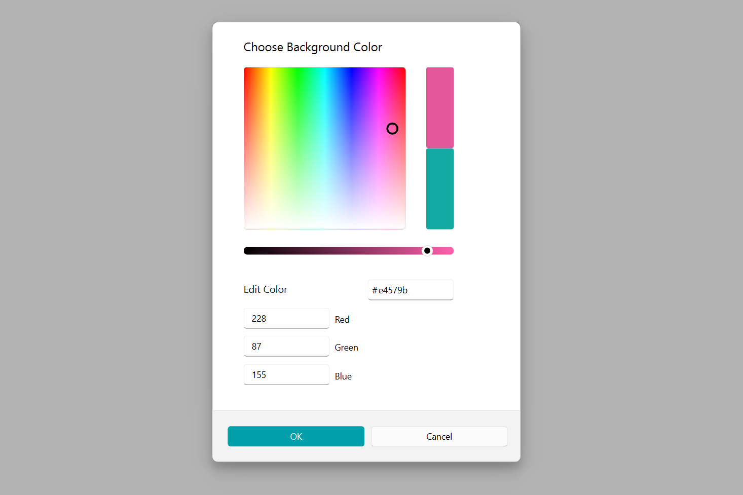 颜色选择器 | QFluentWidgets