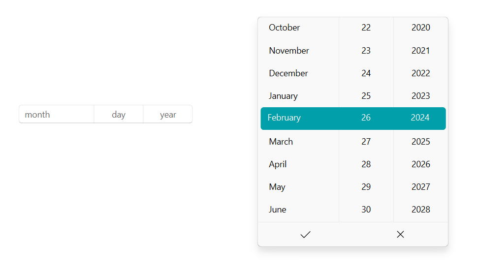 Date Picker | QFluentWidgets