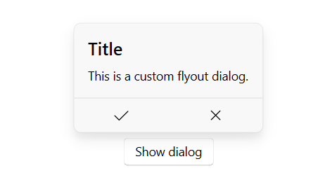 Flyout | QFluentWidgets