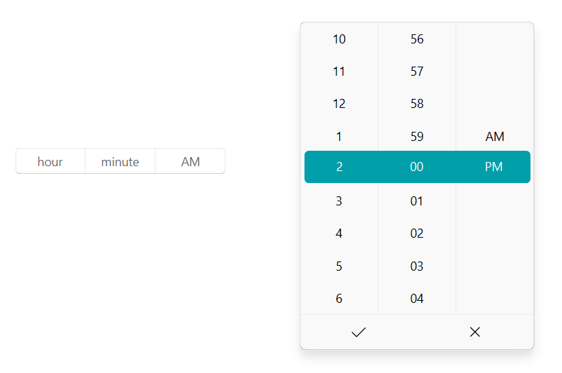 Time Picker Qfluentwidgets 